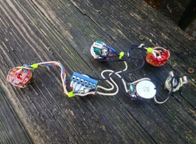 335 Solderless Harness 3 Pickups 6 way Switch 6 way Varitone Switch ...