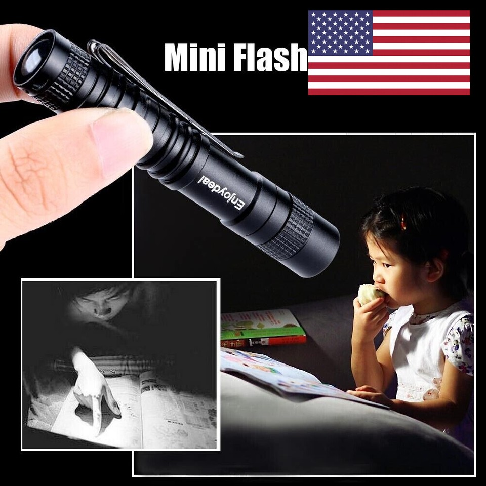 10x LED 1000 Lumens Mini Penlight Flashlight Torch Pocket Pen Light ...