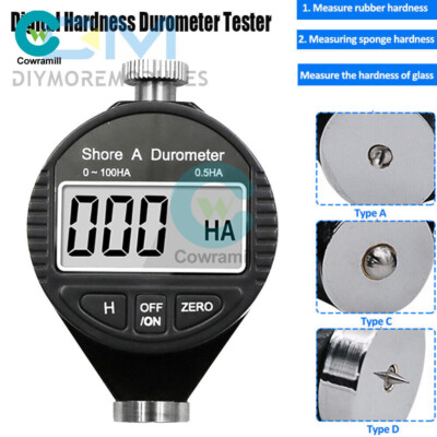 Digital Shore Durometer Sclerometer Hardness Tester Meter Tool for ...