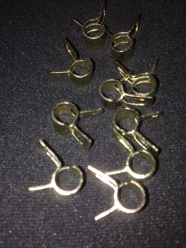 10x 20mm Spring Clip Fuel Hose Water Pipe Clamps Fastener Diameter 20mm ...
