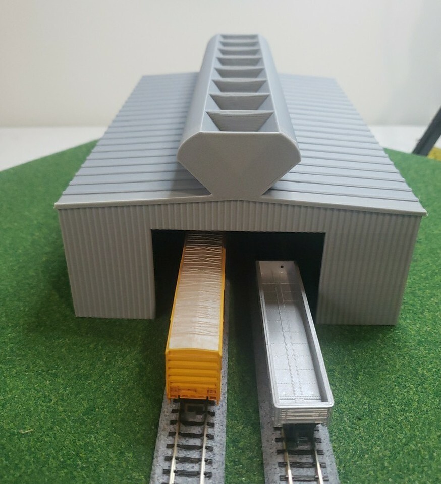 N Scale 1/160 3d Printed MEGA Steel Mill Building BIG Pull Thru Door ...