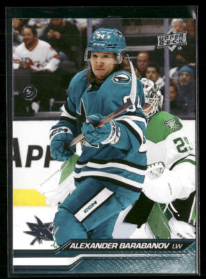 Alexander Barabanov 2023-24 Upper Deck Hockey Series 1 #146 San Jose ...