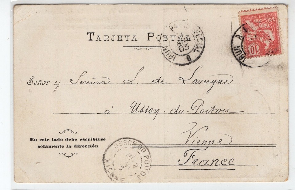 CHILE 1903 Tierra del Fuego Magallanes Punta Arenas Onas Ed. Henry ...
