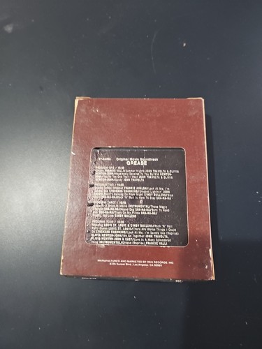 1978 GREASE Original Movie Soundtrack 8 Track Tape OLIVIA NEWTON JOHN ...