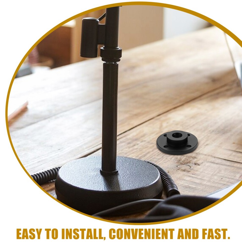 2pcs Microphone Wall Mount 3/8"-16 Flange Mount Microphone Holder Stand ...