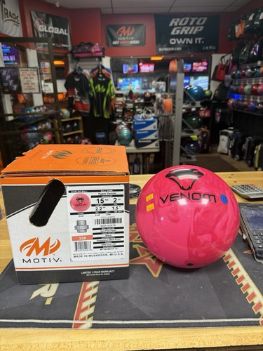 New Motiv Hyper Venom Bowling Ball 15lbs | eBay