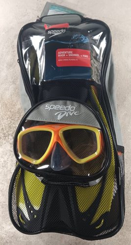 Speedo Snorkeling Set NEW 1 Mask 1 Snorkel 2 Fins | eBay