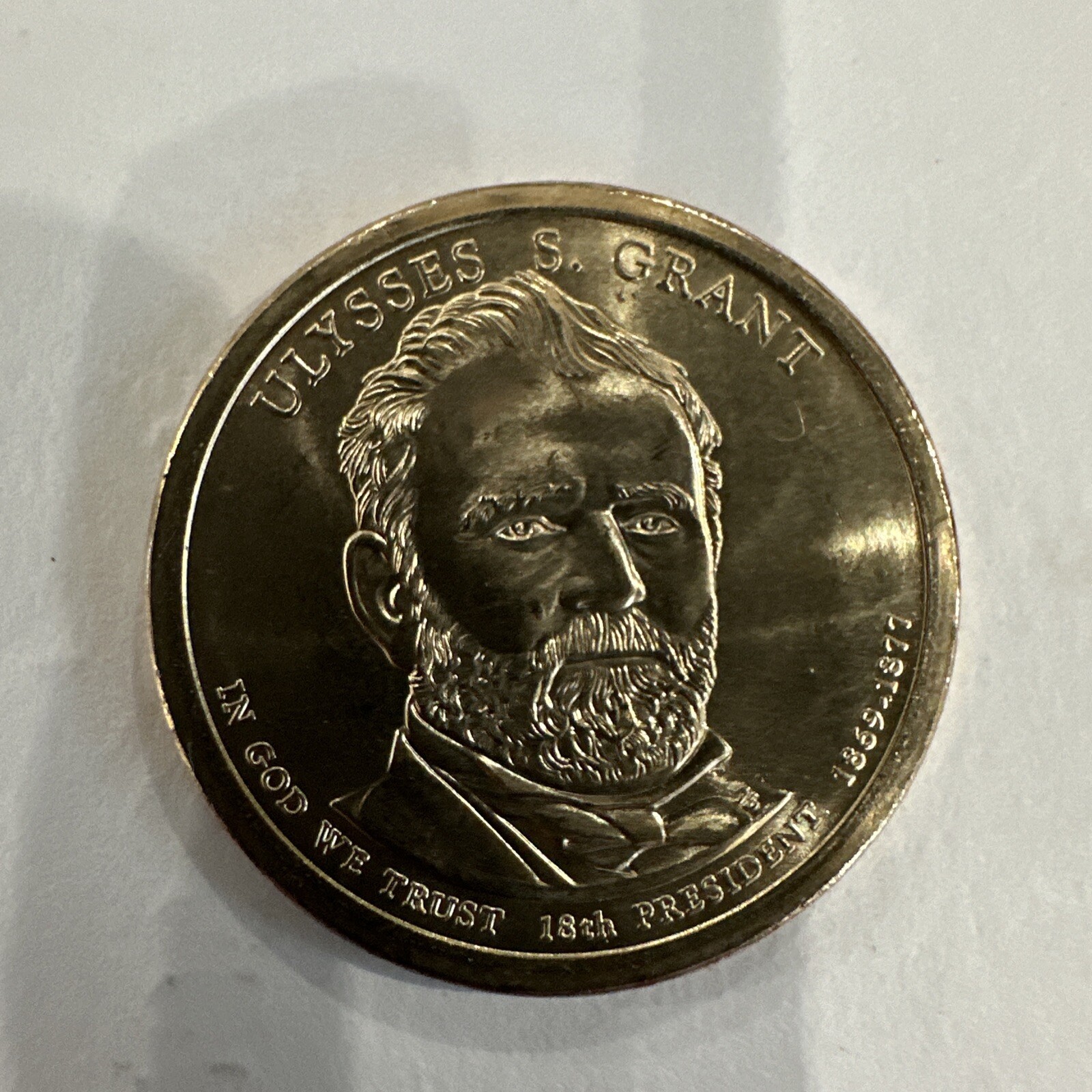 RARE Antique Ulysses S. Grant $1 Dollar Coin 1869-1877 - 18th President ...