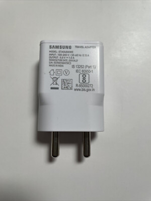 Samsung EU Plug 2 Pin European Travel Adapter Main Charger Wall Plug ...