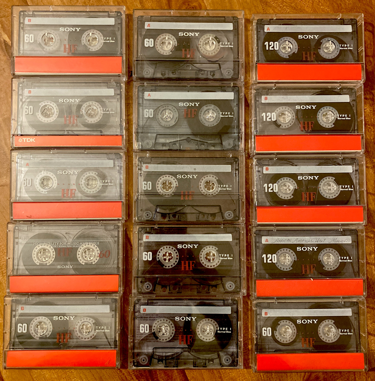 Lot Of 15 SONY Cassette 4 Hf 120 Min 11 HF 60 Min | eBay