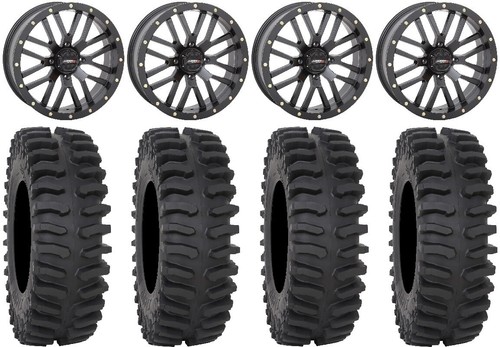 System 3 ST-3 Black 20" Wheels 35" XT400 Tires Textron Wildcat XX | eBay