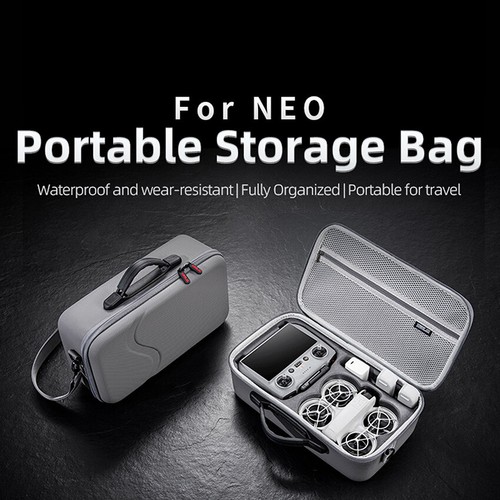 For DJI NEO/RC2 PU Storage Bag Handheld Protective Carrying Case ...