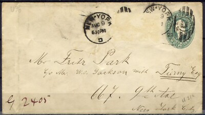 Cover Postal stationery United States, 1899. New York to New York. | eBay