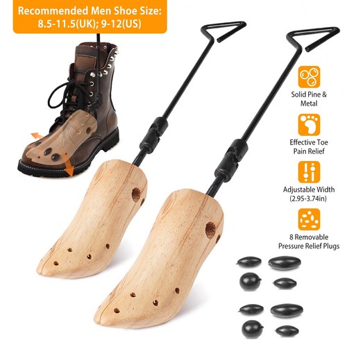 2PCS Adjustable Boot Stretchers For Cowboy Boots Men Width Shaper Shoes ...