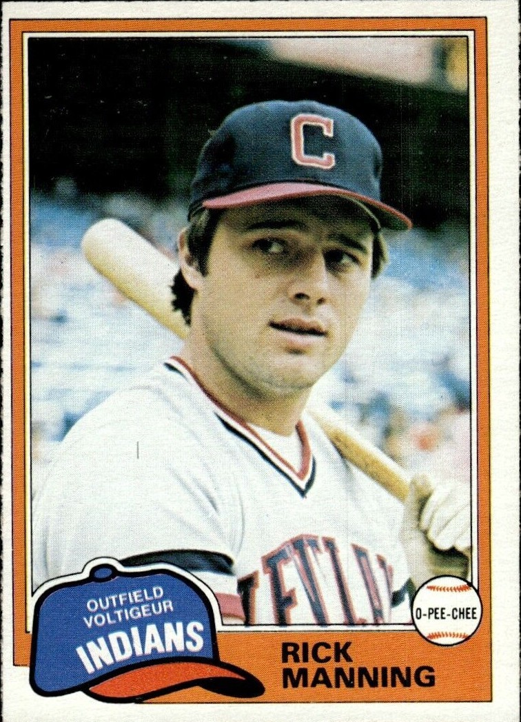 1981 O-Pee-Chee - Rick Manning #308 Gray Back for sale online | eBay