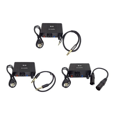 Microphone Preamp Amplifier Stereo System Portable XLR Dynamic ...
