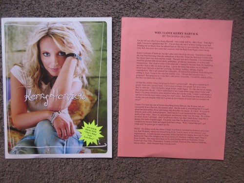 KERRY HARVICK 2005 LYRIC STREET FULL COLOR PUBLICITY MAILER+TIA SILLERS ...