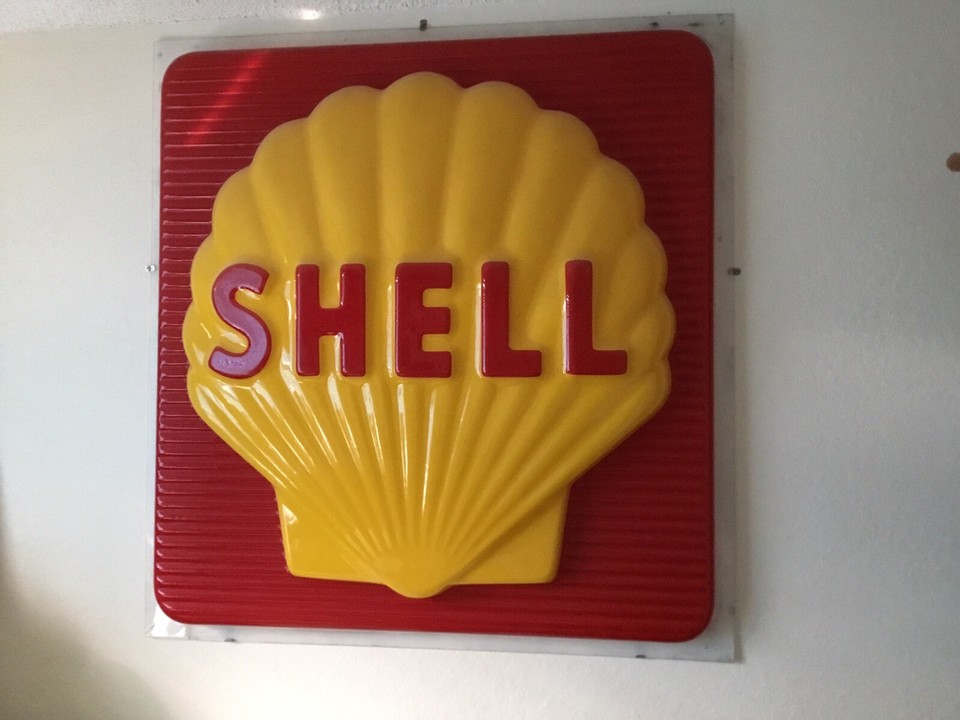 vintage shell sign from 1972. this shell sign was at my gas station | eBay