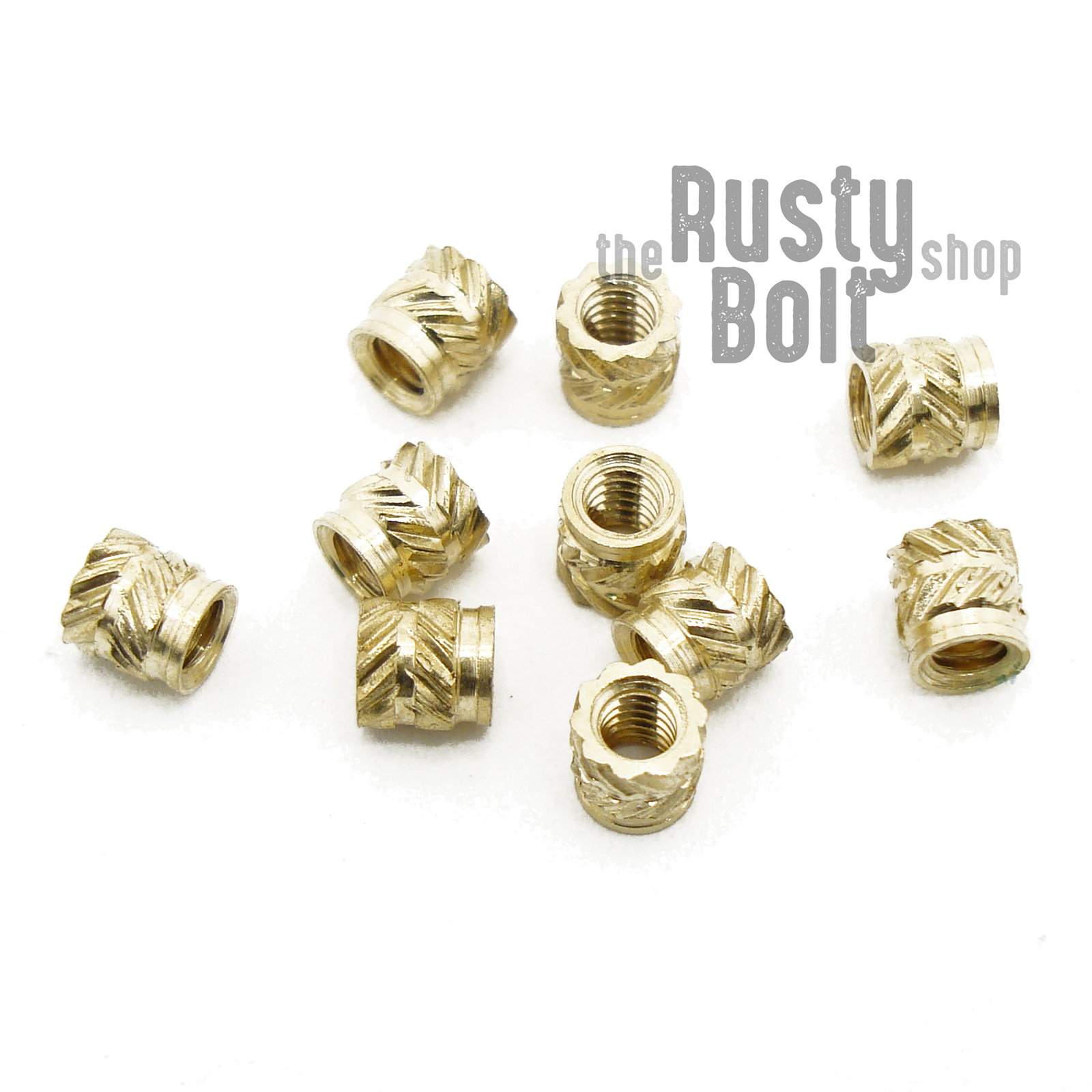 M2 x 3mm, 3mm OD - Knurled Brass Threaded Heat Set Inserts 3D Printing ...