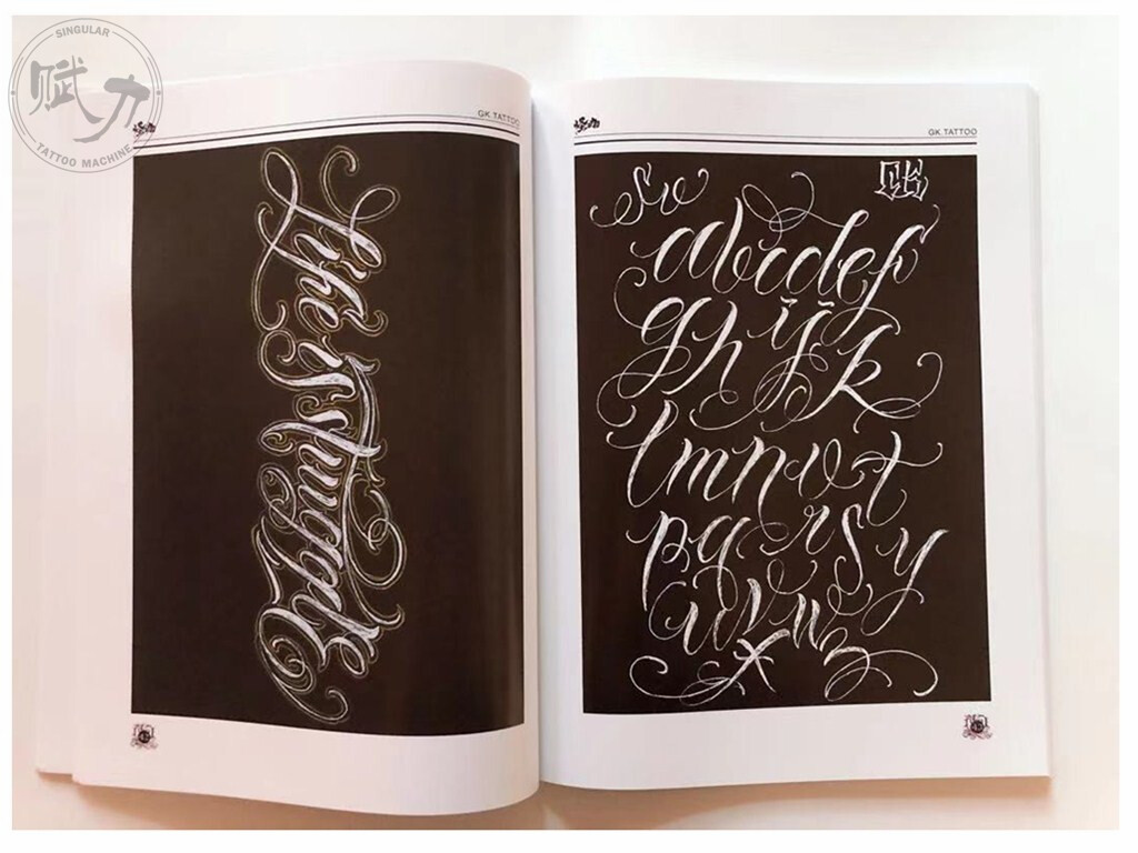 Tattoo Lettering Flash Books