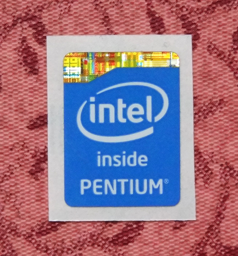 Intel Pentium Inside Sticker 15.5 x 21mm 2013 Version Haswell Case ...