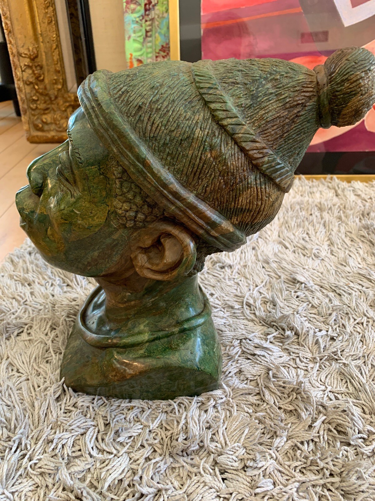 Green Verdite Stone Sculpture By Israel Chikumbirike The African ...