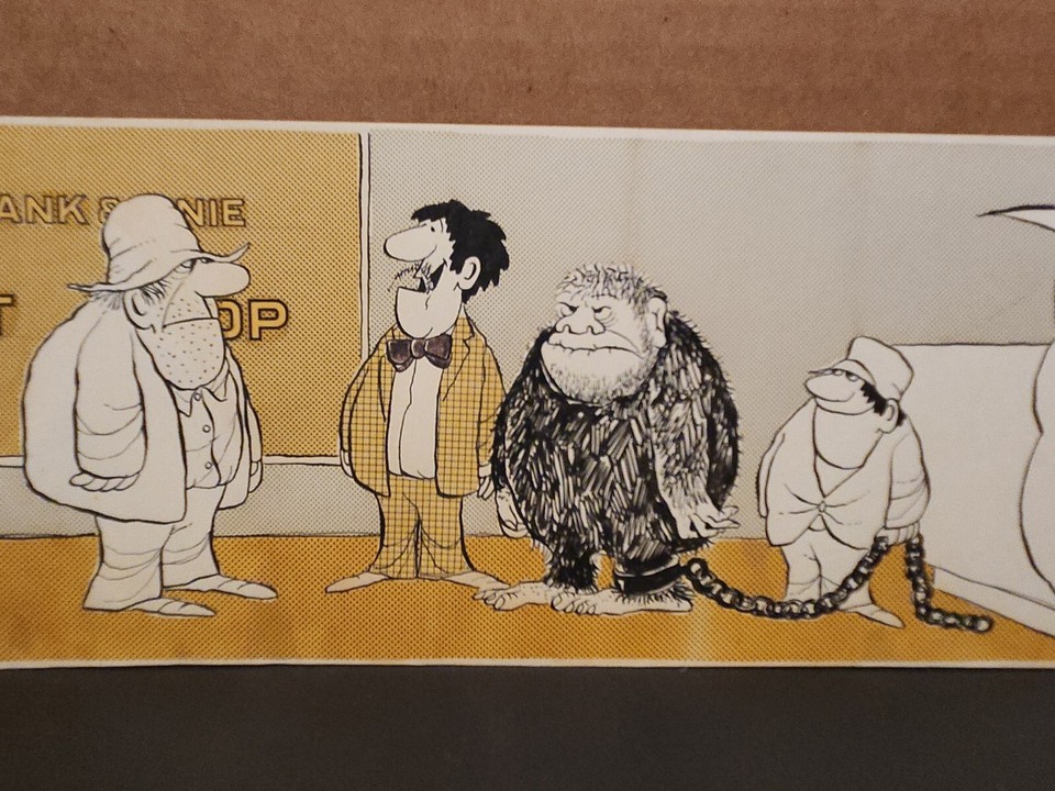 FRANK & ERNEST Daily Comic Strip Original Art 12-8-1972 BOB THAVES Pet ...