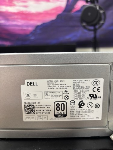 OEM DELL Precision 3620 T3620 365W POWER SUPPLY 7VK45 D365EM HU365EM-00 ...