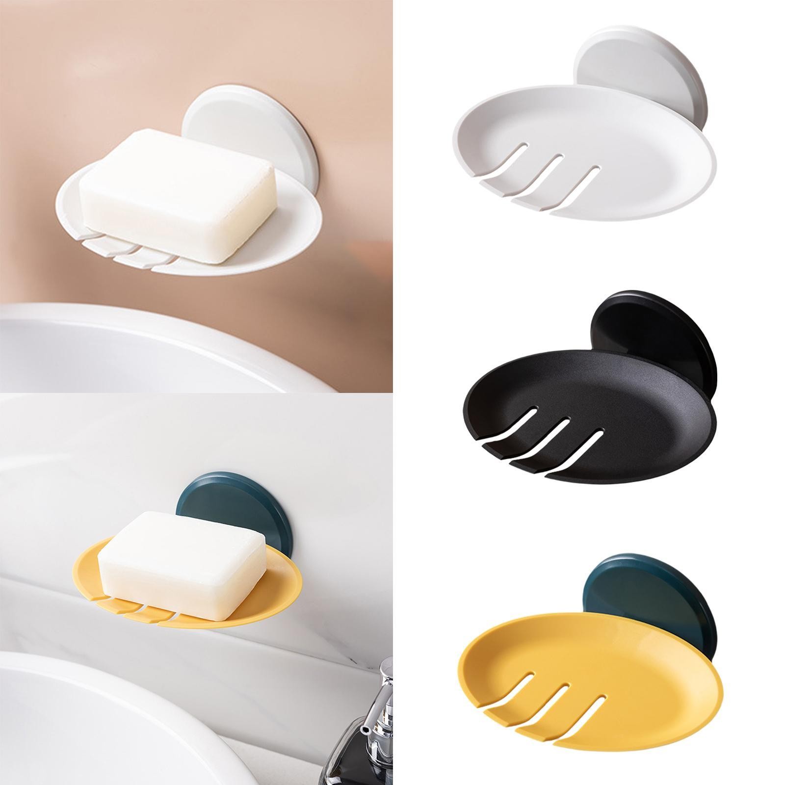 Detachable Self Draining Soap Holder Soap Deck Suction Soap Dish Soap ...