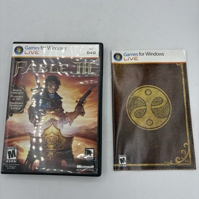 Fable III Microsoft Game Studios PC DVD For Windows Live w Product Key ...