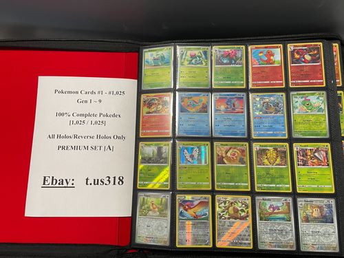 ⭐ Pokemon #1-1025 |ALL HOLOS/REVERSE HOLOS ONLY 100% Complete Cards ...