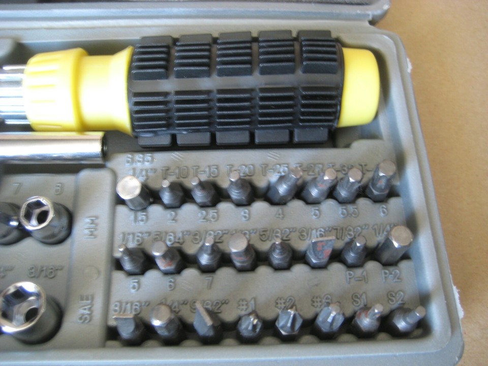 Multi-Bit Screwdriver 38-in-1 Magnetized Bit Precision Screwdriver Tool ...