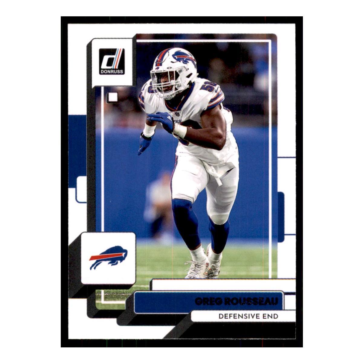 2022 Donruss #118 Greg Rousseau Buffalo Bills Football Card | eBay