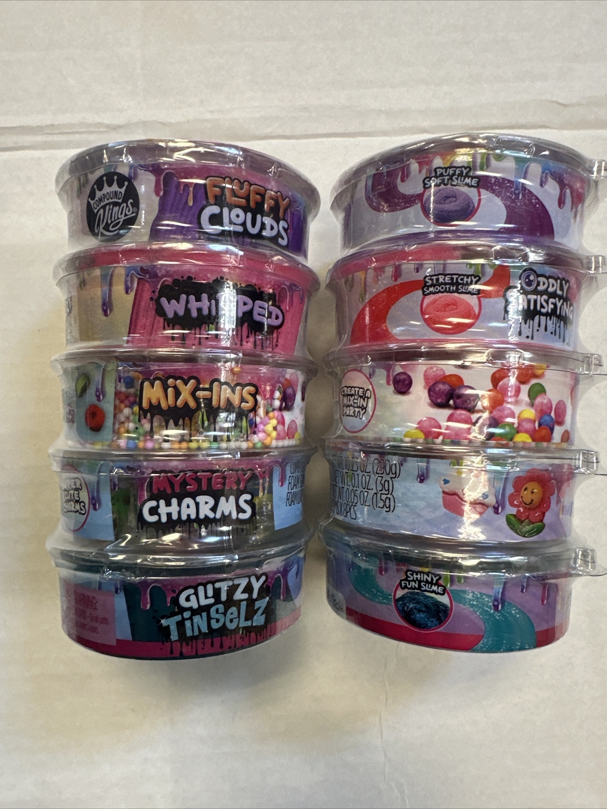 2X - Compound Kings 5 Stack Donut Slime Toy NEW SEALED SEPERATED ...