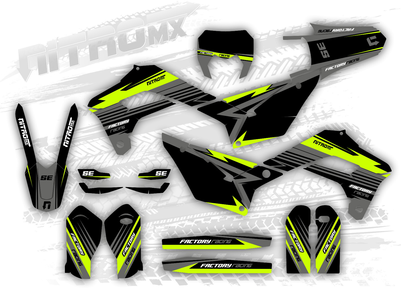 Graphics fits SHERCO SE SEF 125 250 300 450 500 2017 - 2022 2023 2024 ...