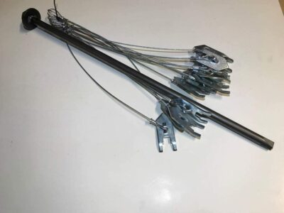 1 Dozen WOLF FANG ANCHORS w/18" CABLE & 1 24" DRIVER new sale | eBay