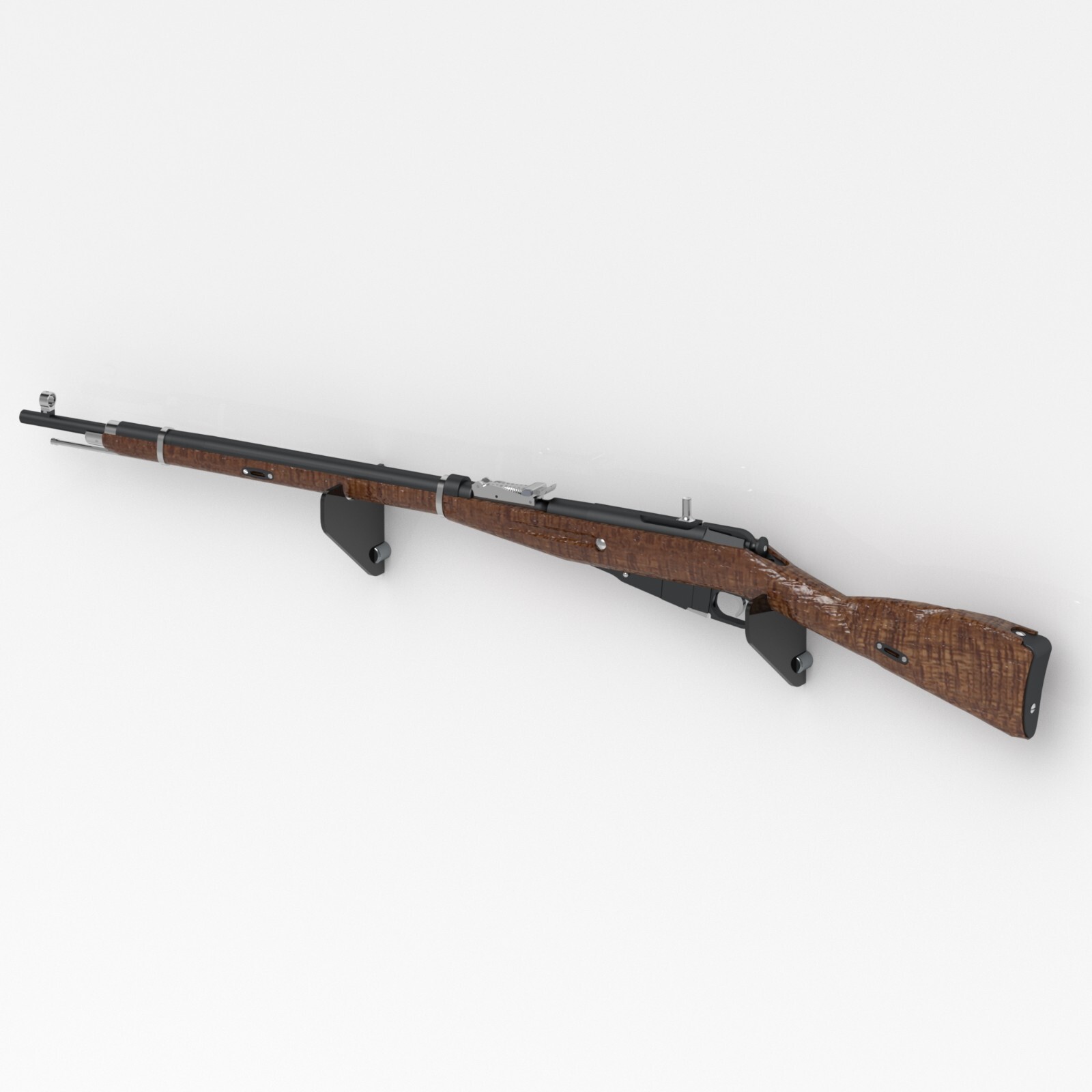 Rifle Holder / Musket Brackets / Rifle Wall Mount Display / Gun Weapon ...