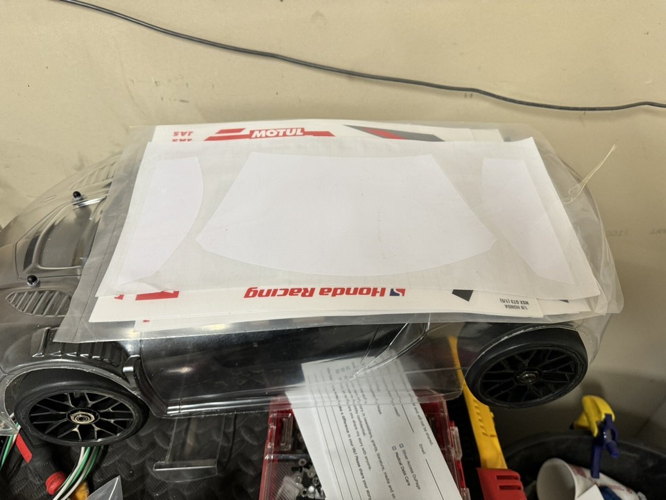 1/8 Lexan Clear RC Car GT Body Shell for HONDA NSX GT3 with 360mm wheel ...