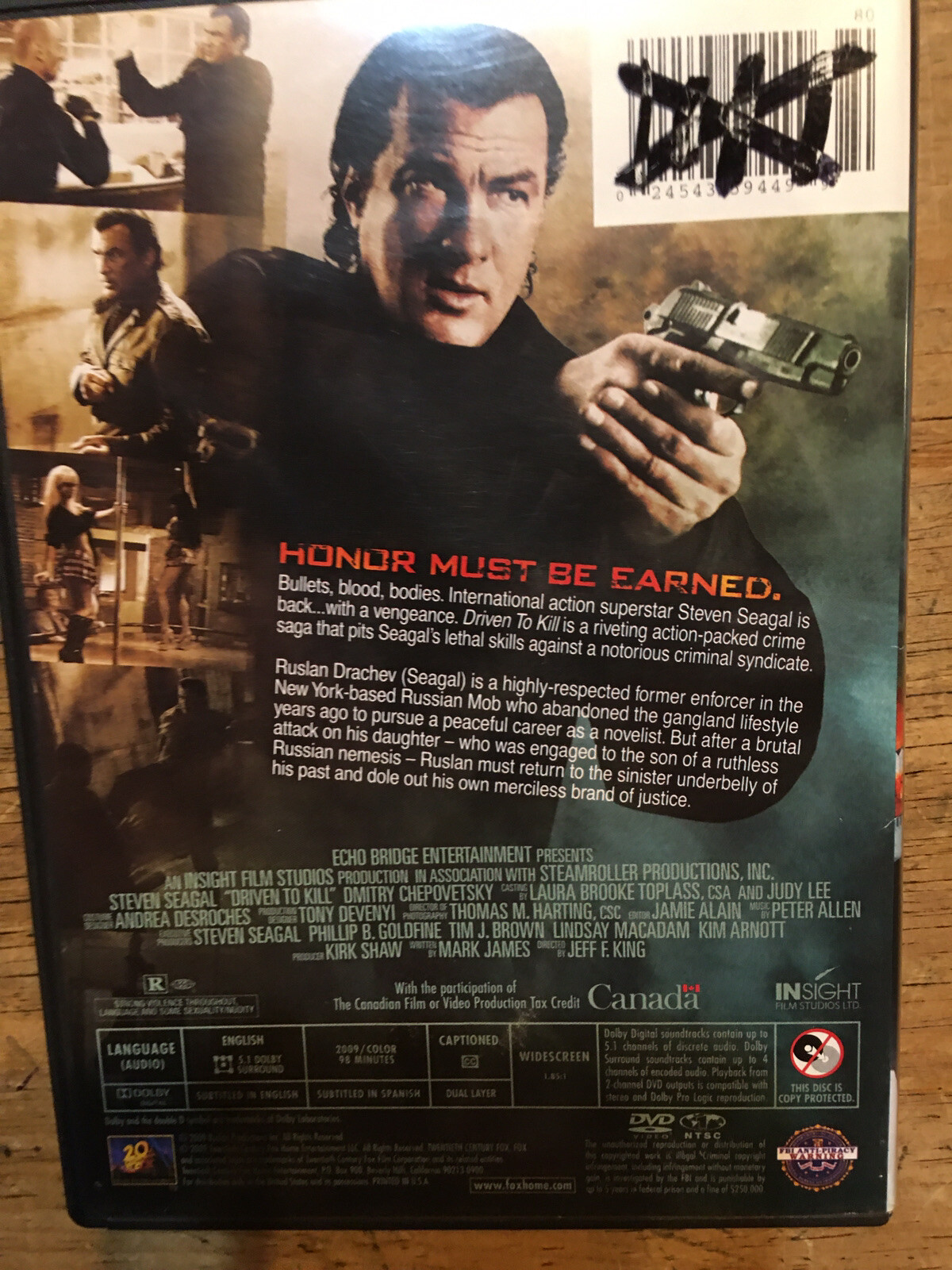 Driven to Kill (DVD, 2009) Widescreen, Very Good Condition . Steven ...