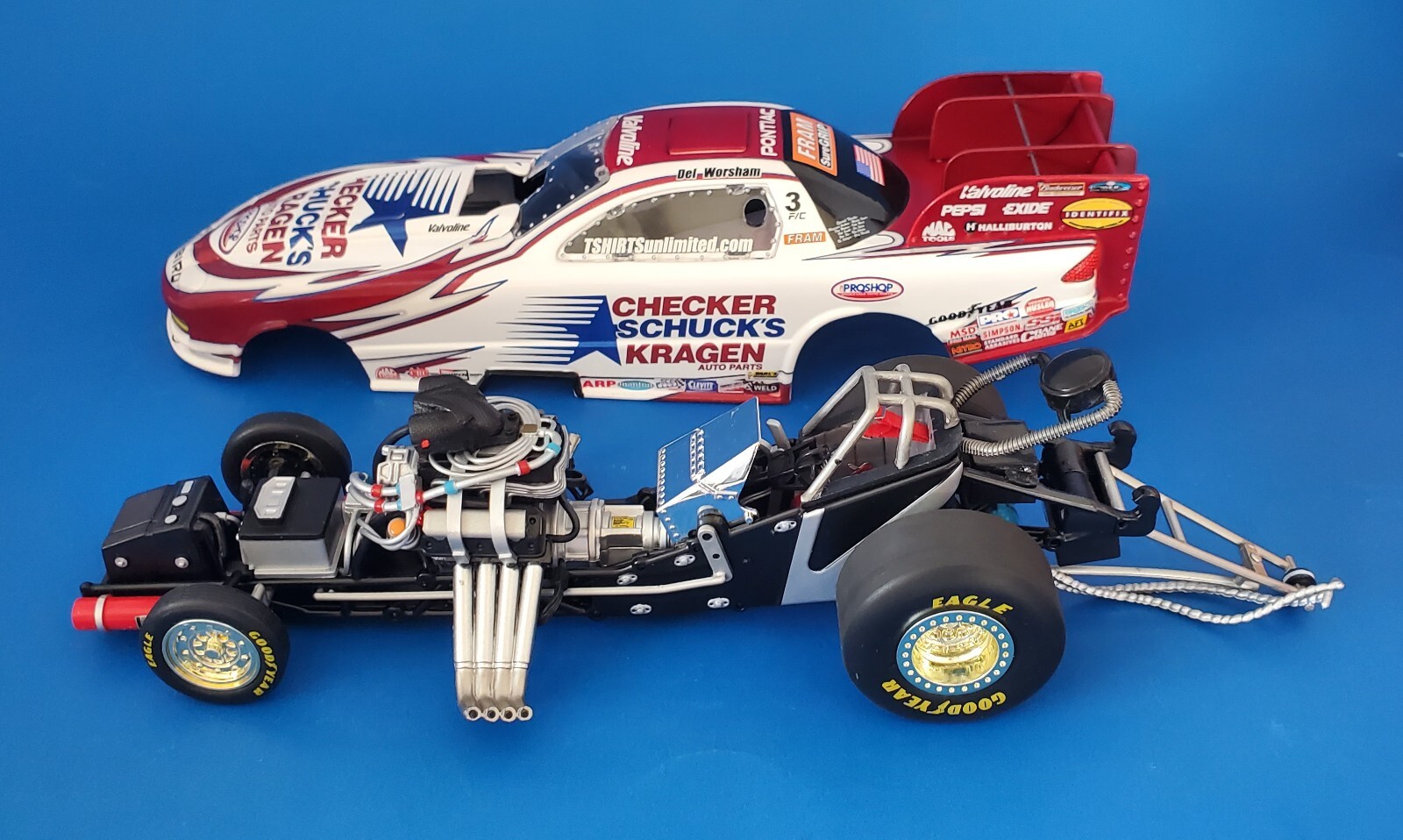 Del Worsham 1/24 2003 PMC Pontiac Funny Car CSR Auto Parts 1 of 1 008 ...