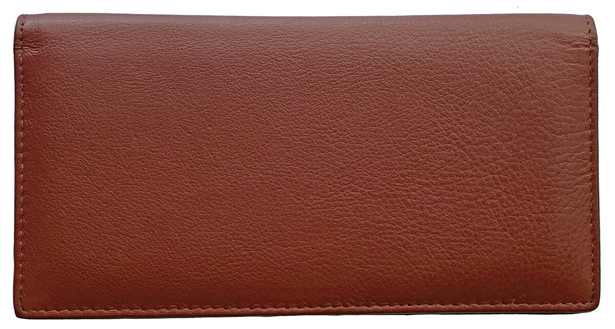 RFID Leather Checkbook Cover With Credit Card Slots and Pen Holder | eBay