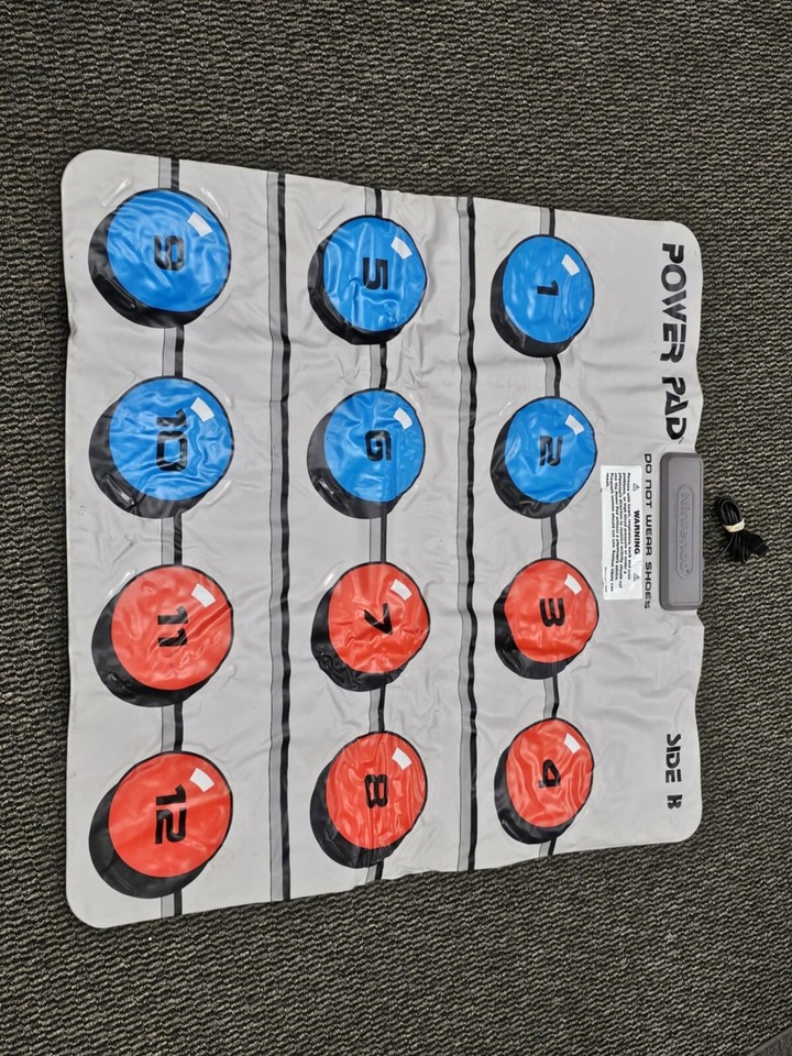 Vtg Nintendo Power Pad Official OEM NES-028 Floor Mat Controller ...
