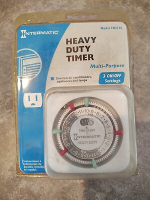 Christmas Light Timer INTERMATIC HEAVY DUTY TIMER 3 ON/OFF SETTINGS ...
