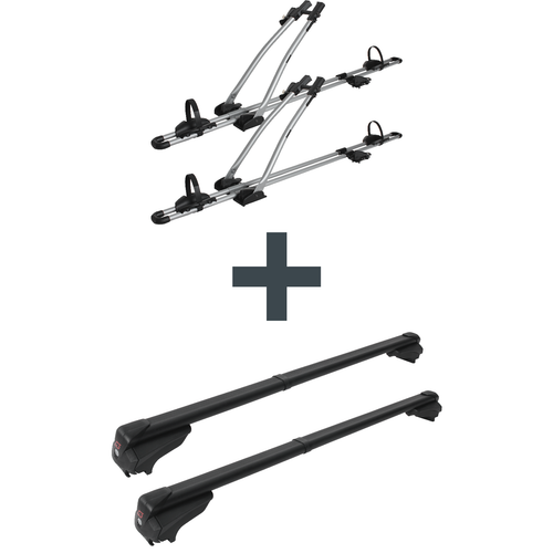 Dachträger + Fahrradträger für 2 Fahrräder - für Renault Clio Gr. Tour ...