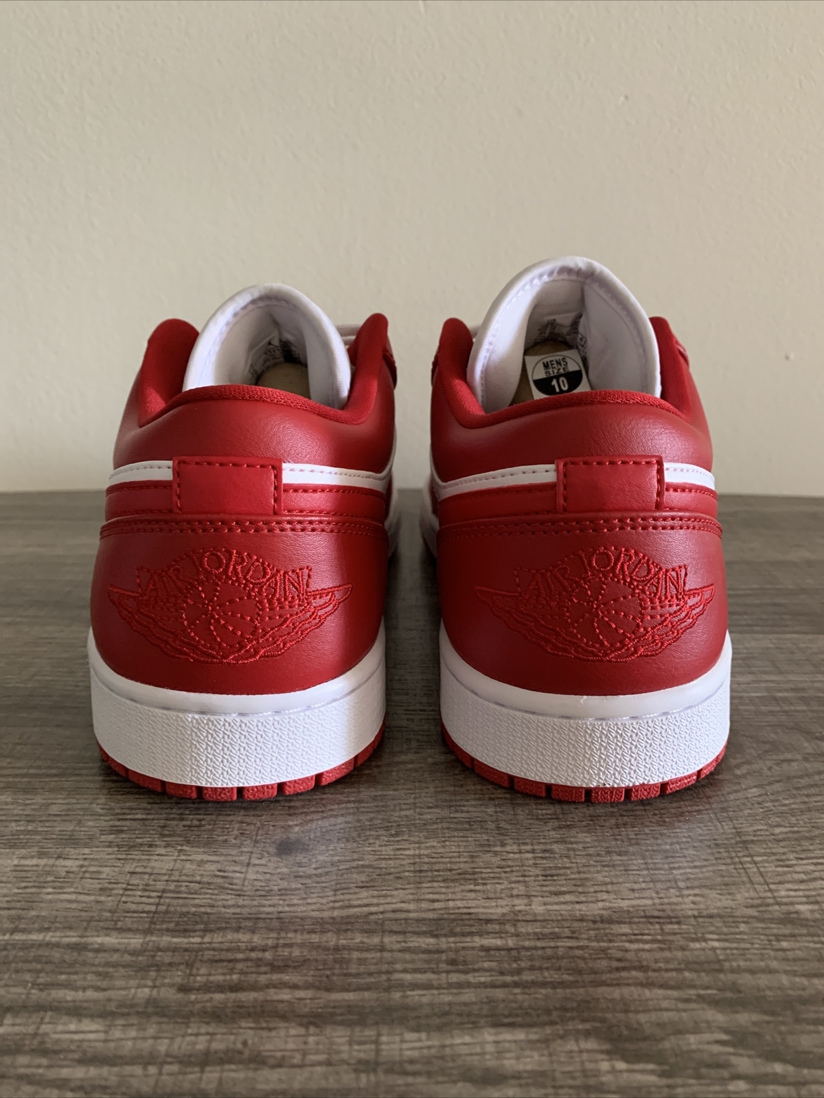 Size 10 - Jordan 1 Low Gym Red White Black | eBay