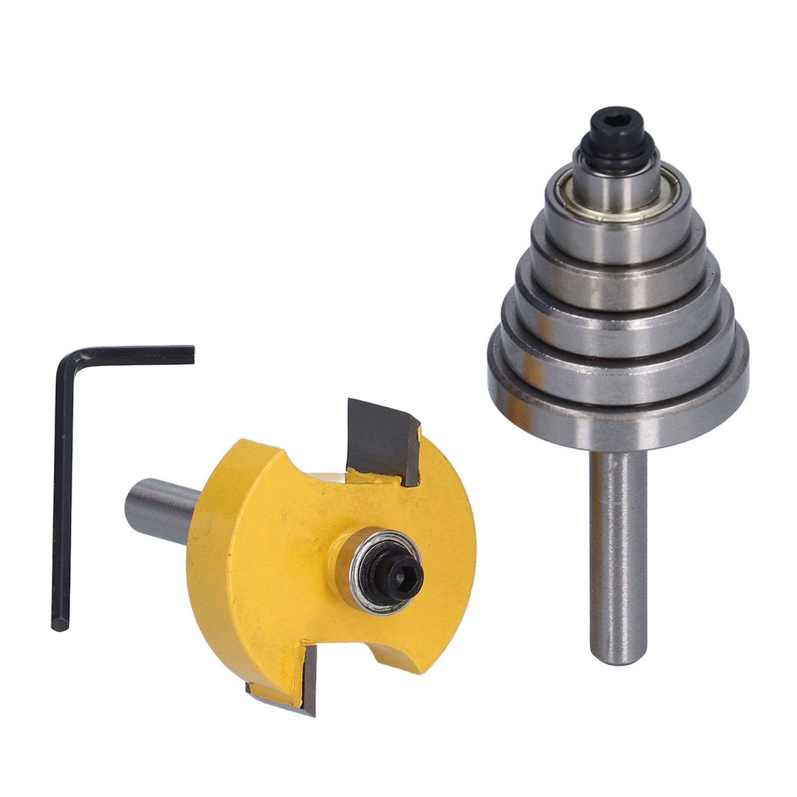 Rabbet Router Bit 1/4in Shank Milling Cutter Router Bits With Bearings ...