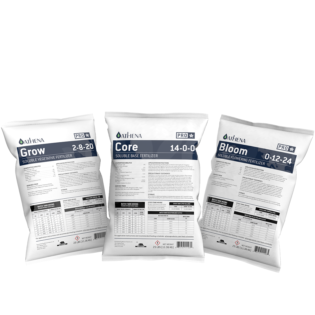 Athena Pro Line Powder Grow Bloom Core Balance Hydroponic Plant ...