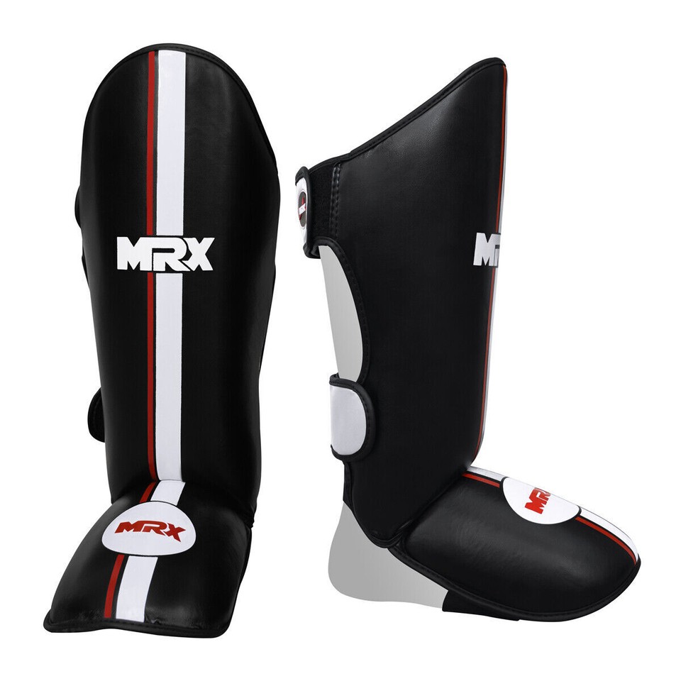 MMA Leg Foot Guards Muay Thai Shin Instep Pads Kick Boxing Guard ...