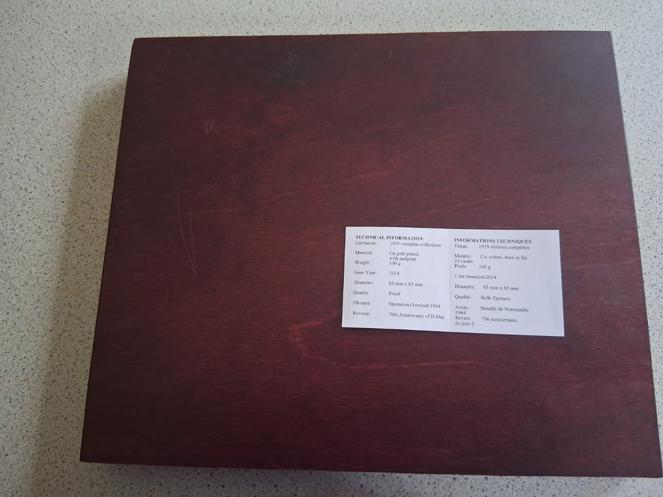 Windsor Mint " Operation Overlord 1944" 2014 Coin set, Box and COA's ...