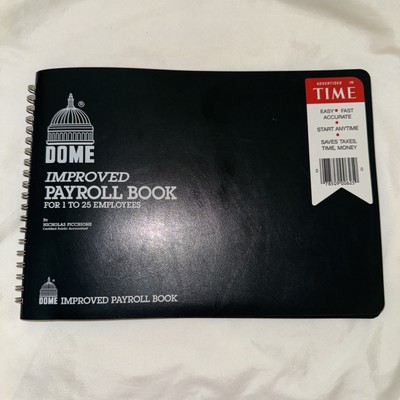Dome Improved Spiral Bound Payroll Book for 1-25 employees 625 2001 | eBay